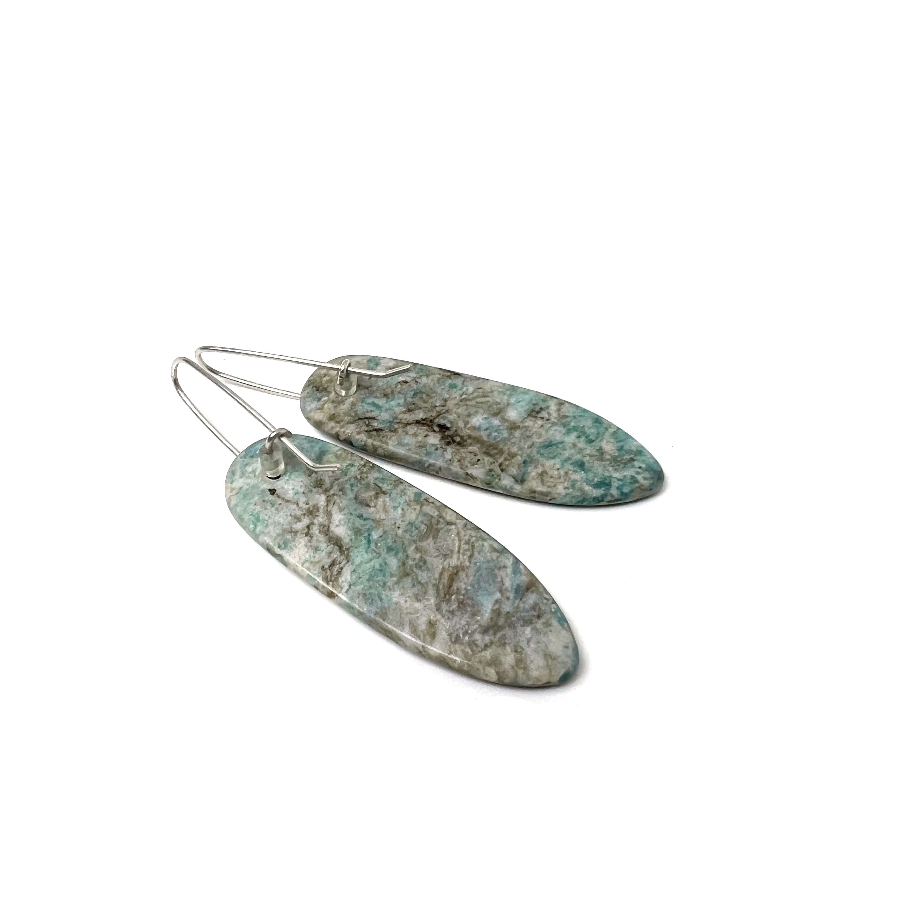 Aotea Leaf Earrings – Aotearoa Gemstones