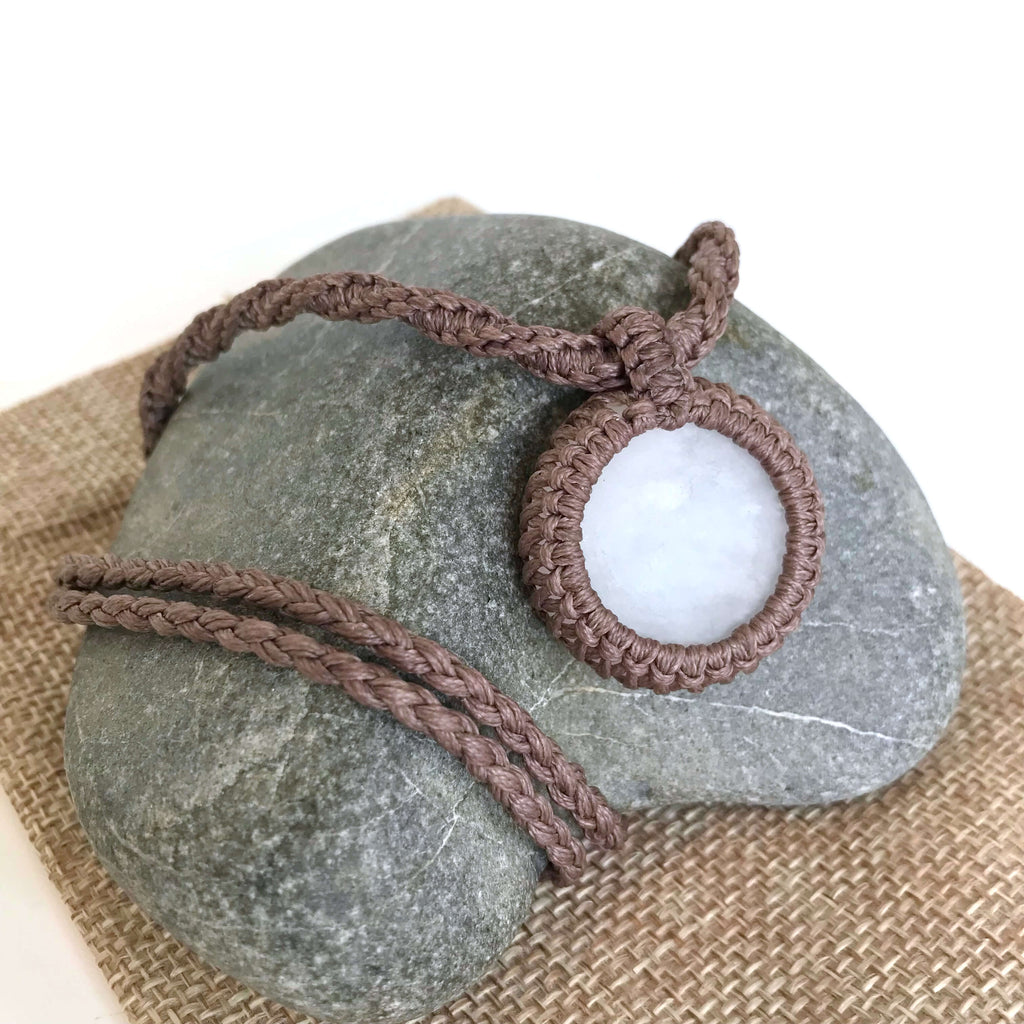 Quartz GeoBraid Kopae/Disc Necklace – Aotearoa Gemstones