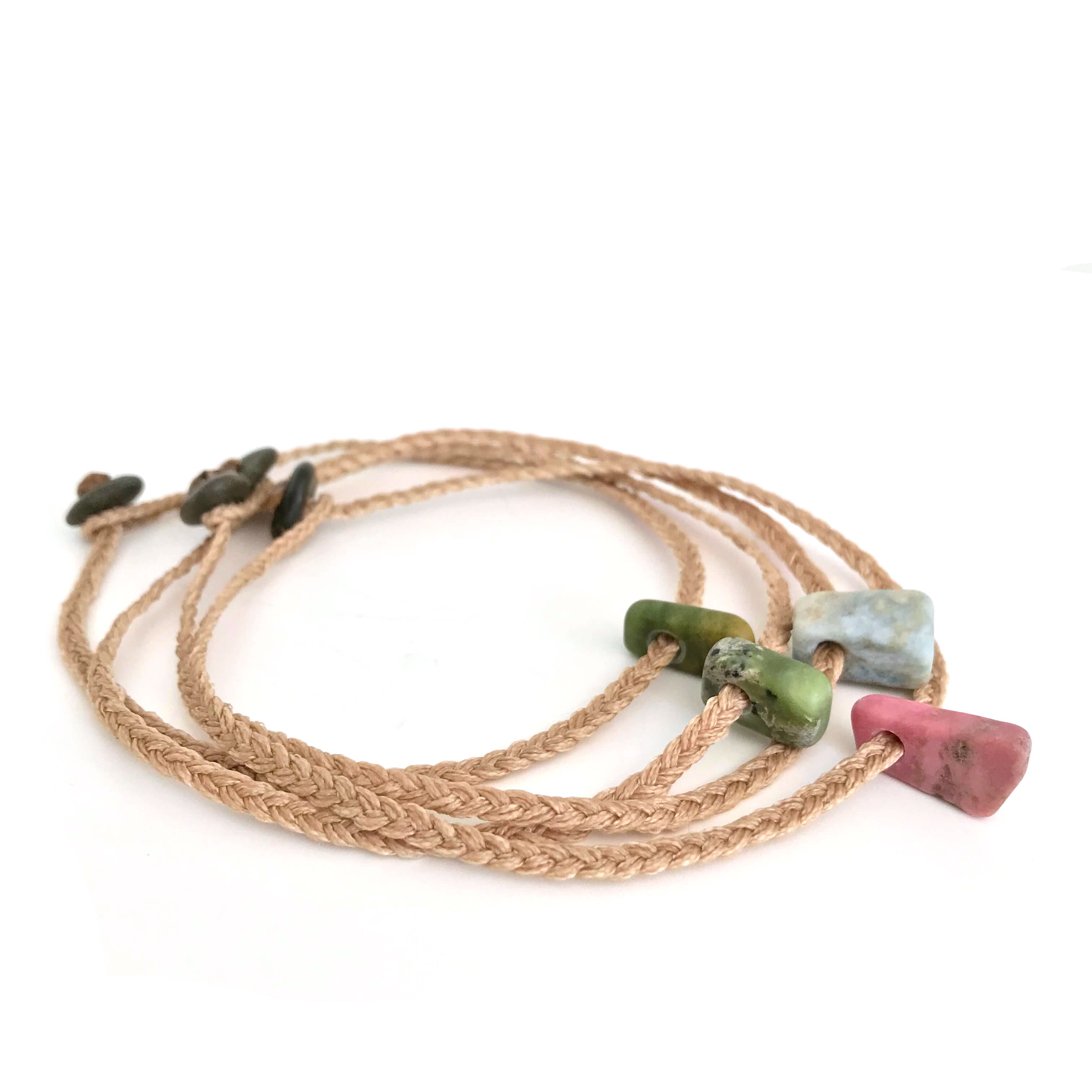 Muka Pito Tie with Gemstone – Aotearoa Gemstones